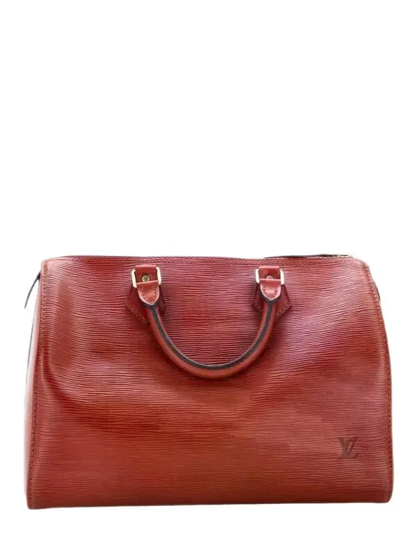LOUIS VUITTON Epi Leather Speedy Satchel - Brown