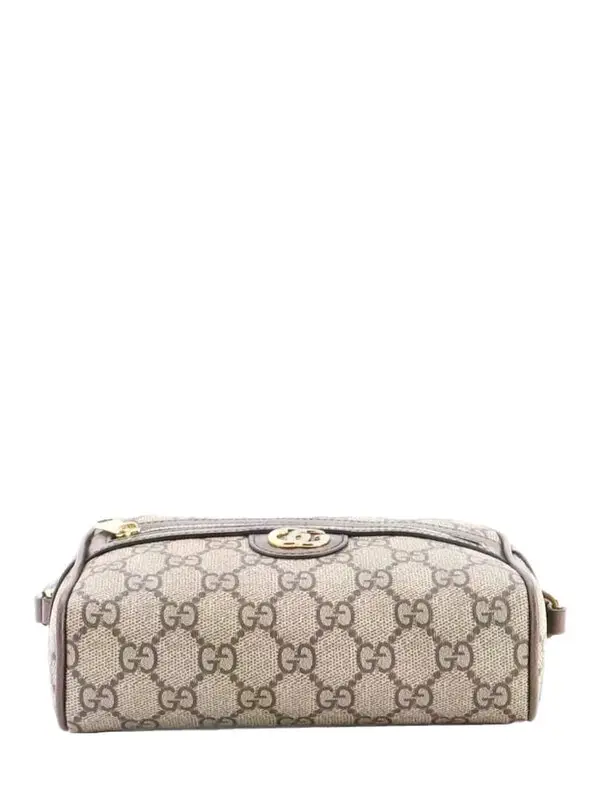 Gucci Ophidia Gg Coated Canvas Mini Shoulder Bag - Brown