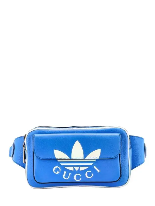 Gucci X Adidas Leather Belt Bag - Blue