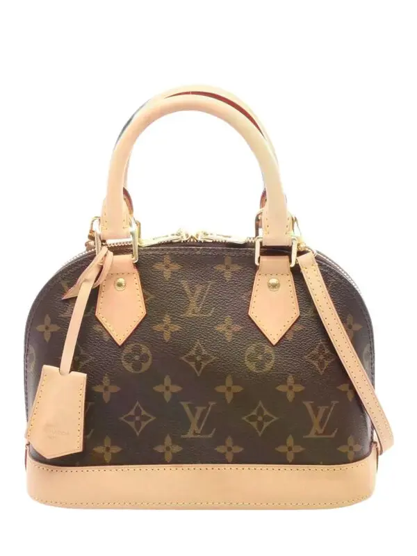 LOUIS VUITTON Monogram Canvas Alma Bb Handbag - Brown