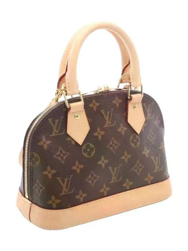 LOUIS VUITTON Monogram Canvas Alma Bb Handbag - Brown