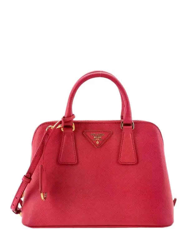Prada Saffiano Leather Small Satchel Bag - Pink