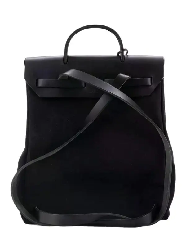 Hermès Herbag A Dos Toile Backpack - Black