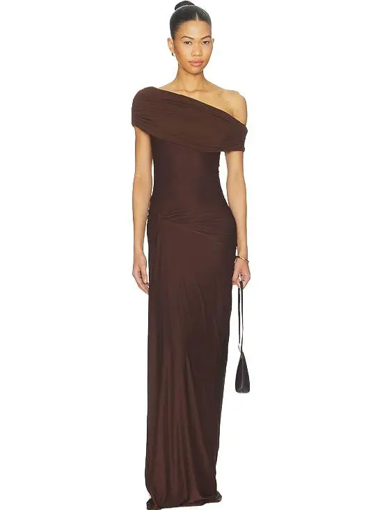 DEME BY GABRIELLA The Katya Dress - Brown