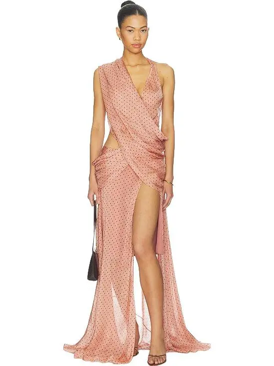 DEME BY GABRIELLA The Zahra Rose Dress - Pink