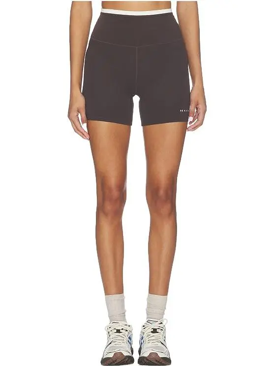 P.E Nation Stellar 5 Inch Biker Short - Brown