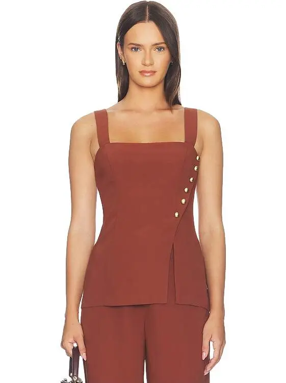 Amanda Uprichard Bernice Top - Brown