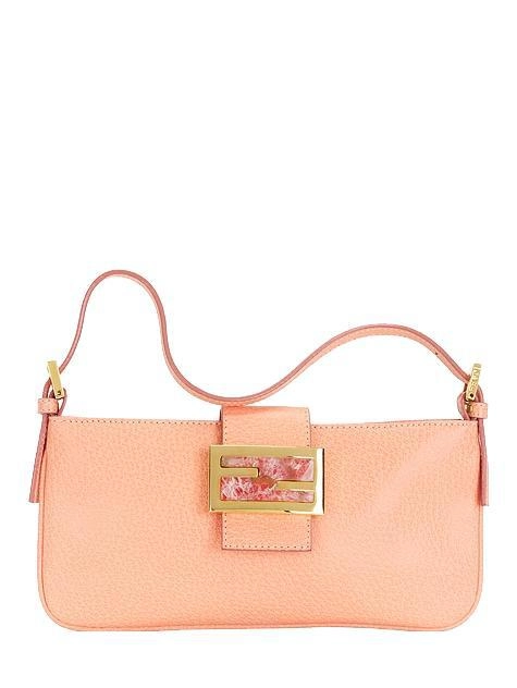FWRD RENEW Fendi Baguette Pochette Shoulder Bag - Peach