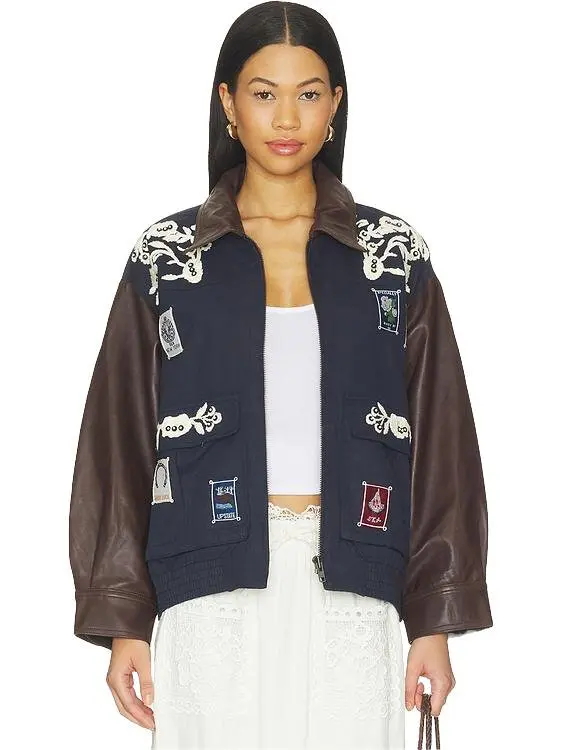 Sea Georgie Sportswear Embroidered Jacket - Navy