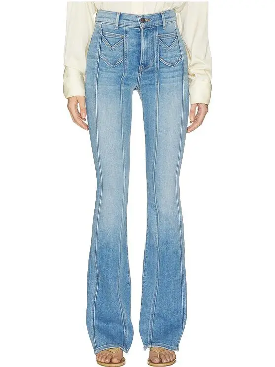 Veronica Beard Beverly High Rise Skinny Flare Jean - Blue