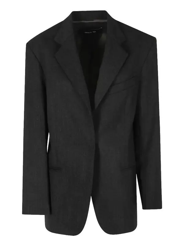 Federica Tosi Notched-lapels Single-breasted Blazer - Grey