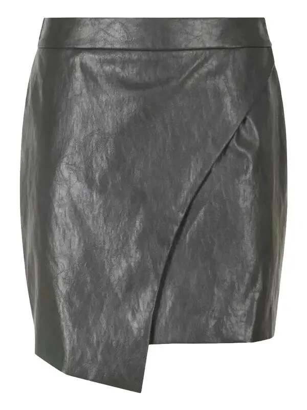 Federica Tosi Asymmetric Mini Skirt - Grey
