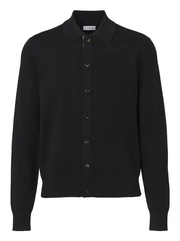 Burberry Wool-blend Cardigan - Blue