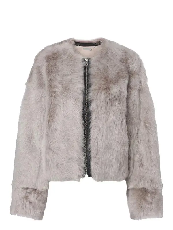 Nour Hammour Dianne Shearling Jacket - Grey