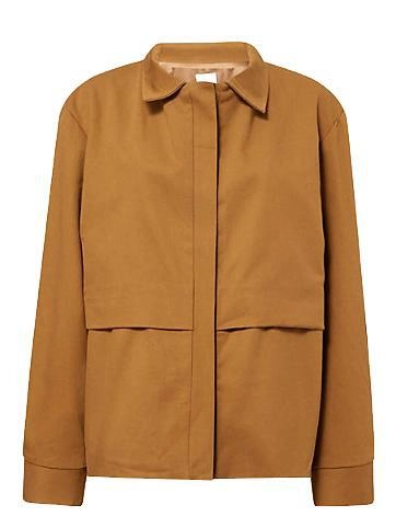 THE DROPPED COLLECTION Drawstring Cotton Jacket - Camel