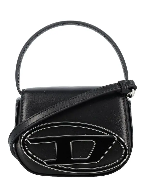 DIESEL® Logo Detail Handbag - Black
