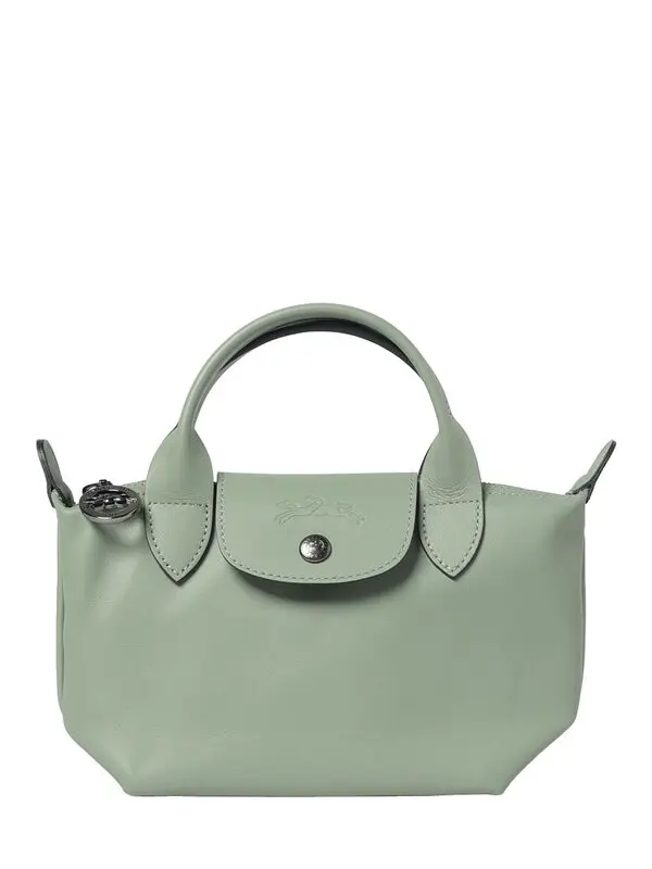 Longchamp Le Pliage Xtra Leather Handbag With Removable Strap - Sage