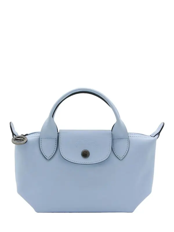 Longchamp Le Pliage Xtra Leather Handbag With Removable Strap - Sky