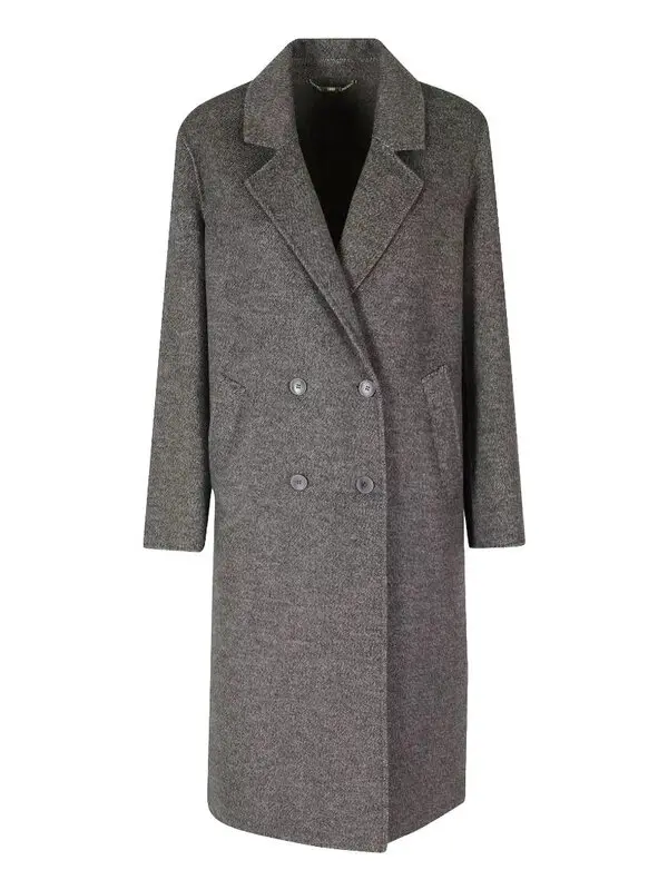 Seventy Double-breasted Notched-lapels Coat - Grey