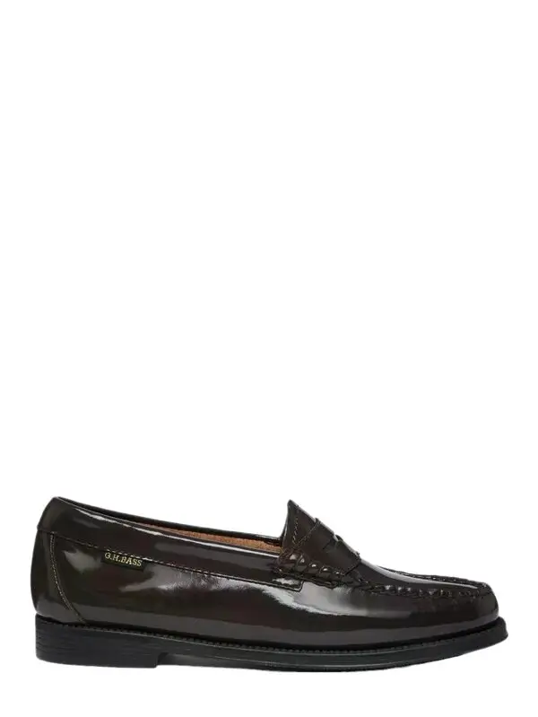 G.H.BASS Patent Leather Loafers - Brown