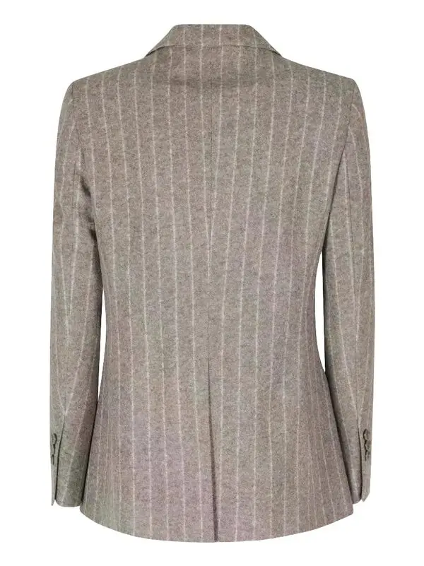 Seventy Pinstripe Double-breasted Blazer - Brown