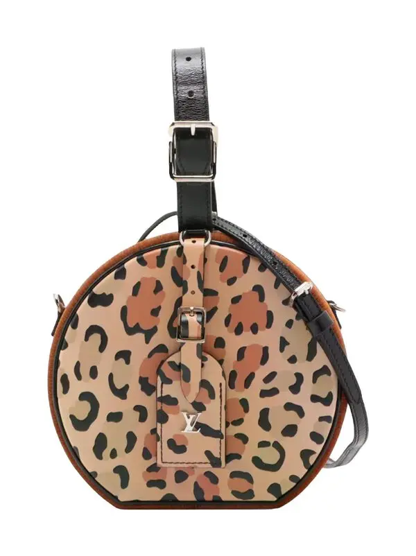 LOUIS VUITTON 2018 Monogram Reverse Petite Boite Chapeau Satchel - Brown