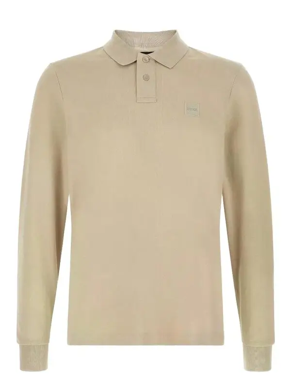 BOSS Logo-patch Polo Shirt - Neutrals