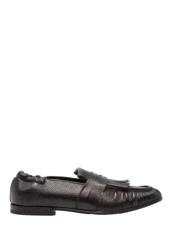 SPINA Loafers With Fringed Detail - Brown