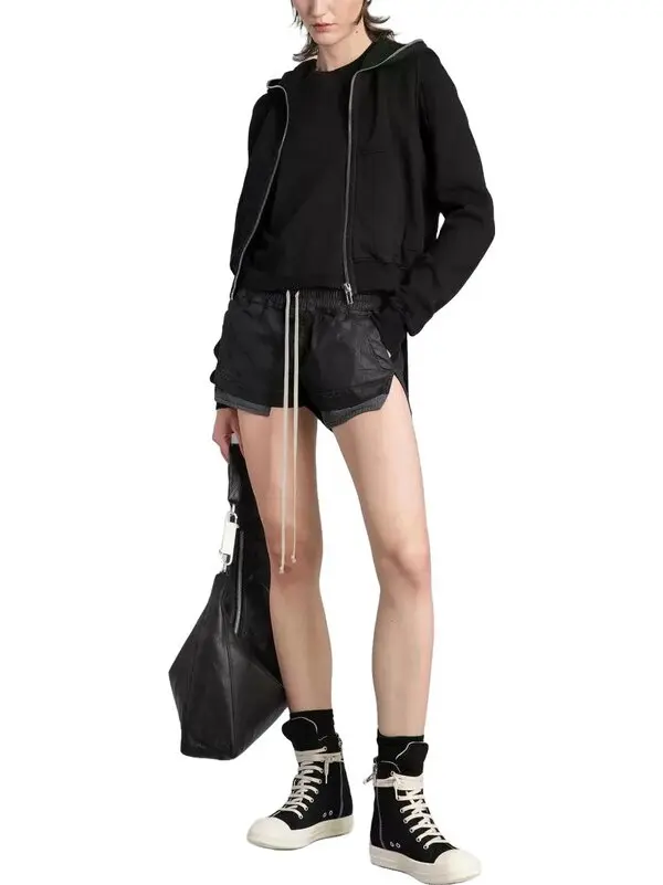 Rick Owens Zip-up Hoodie - Black