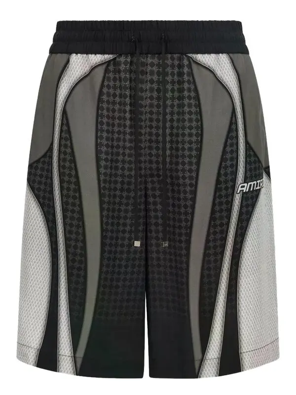 Amiri Sport Panel Shorts - Black