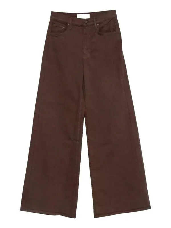 MOTHER The Undercover Sneak Wide-leg Jeans - Brown