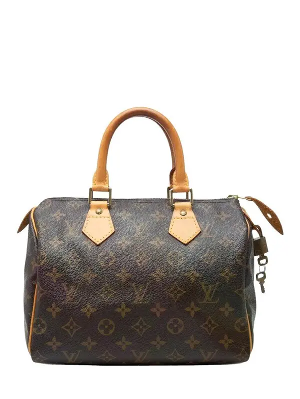 LOUIS VUITTON Monogram Speedy 25 Boston Bag - Brown