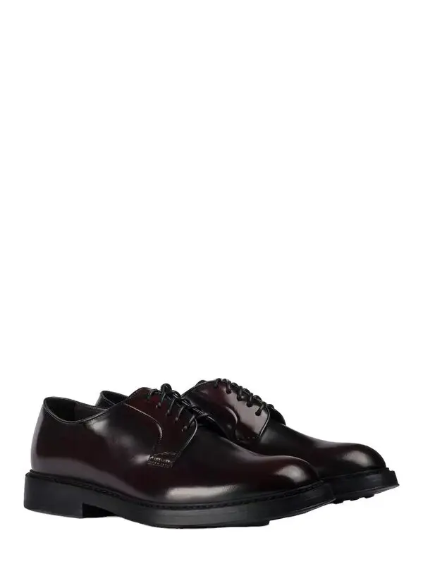 DOUCAL'S Lace-up Leather Derby Shoes - Brown