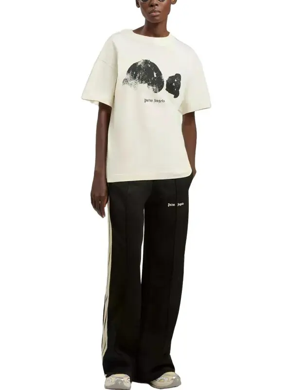 Palm Angels Spray Bear T-shirt - Neutrals