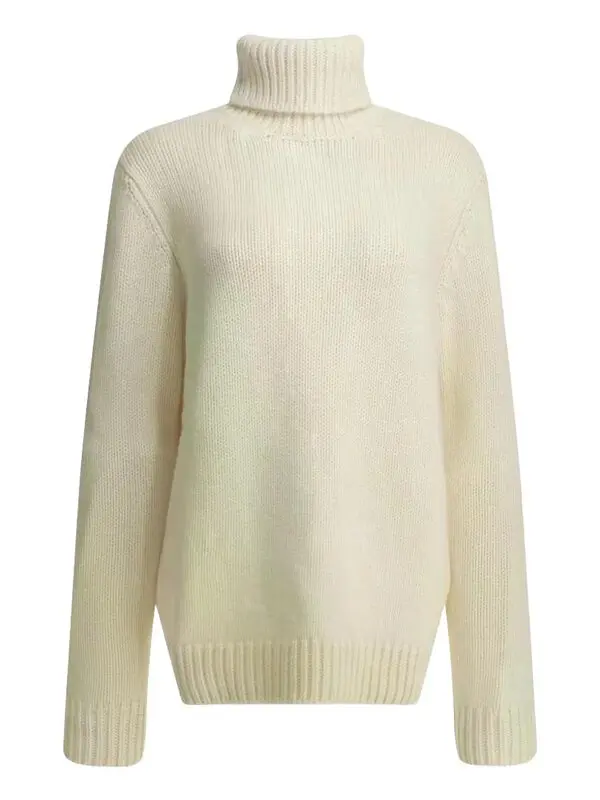 SEMPER Roll-neck Ribbed Sweater - Neutrals
