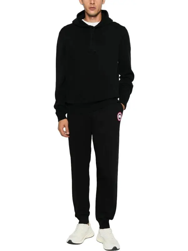 Canada Goose Logo-patch Drawstring Track Pants - Black