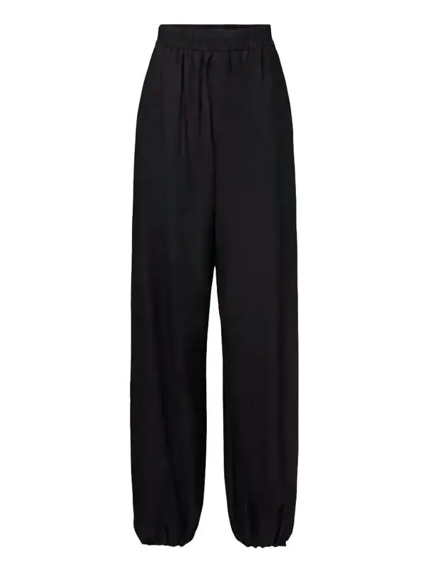 DRYKORN Wide Leg Elasticated Waist Trousers - Black