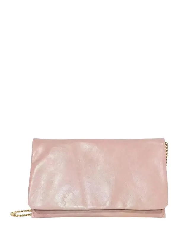 POCHE PARIS Chain-strap Clutch Bag - Pink