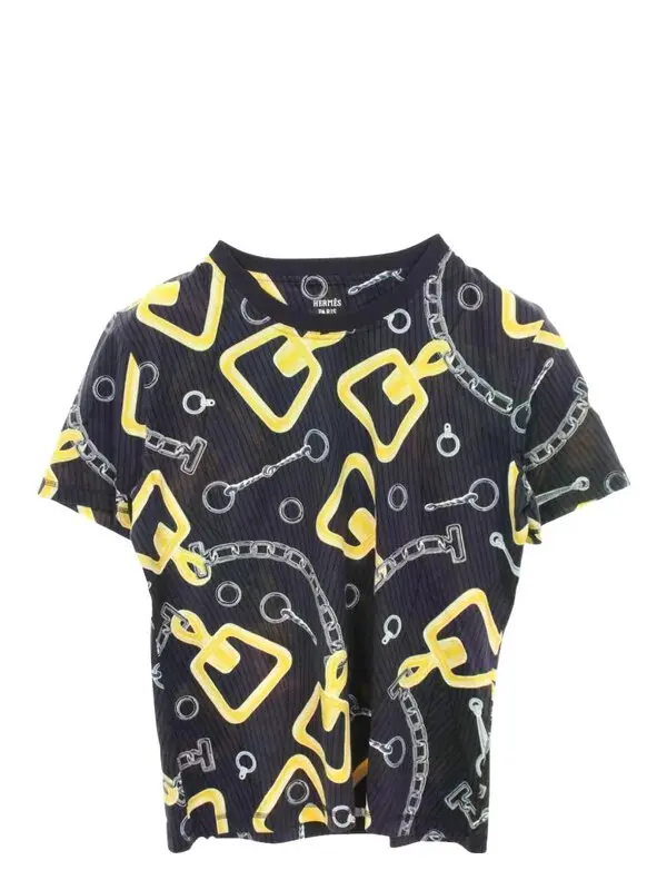 Hermès 2000s Graphic Print T-shirt - Blue