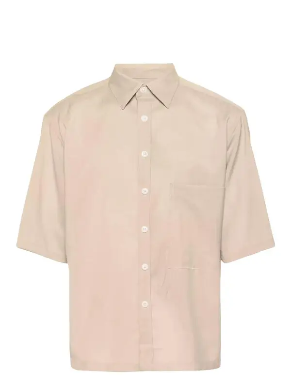 COSTUMEIN Stefano Chest-pocket Short-sleeve Shirt - Neutrals