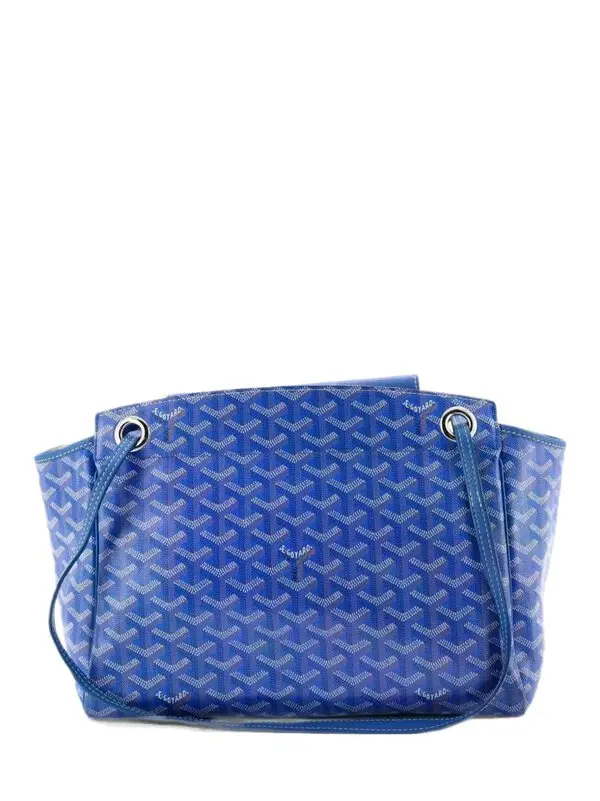 Goyard Rouette Pm Shoulder Bag In Coated Canvas - Blue