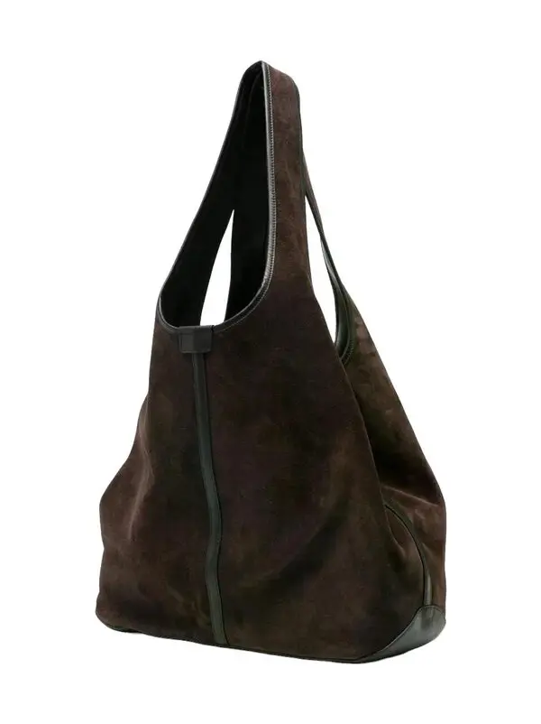 Soeur Suede Leather Shoulder Bag - Brown