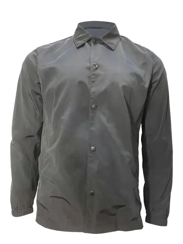 Theory Nylon Buttoned Shirt Jacket - Black