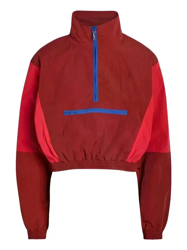 Saint Laurent Cassandre Cropped Jacket - Red