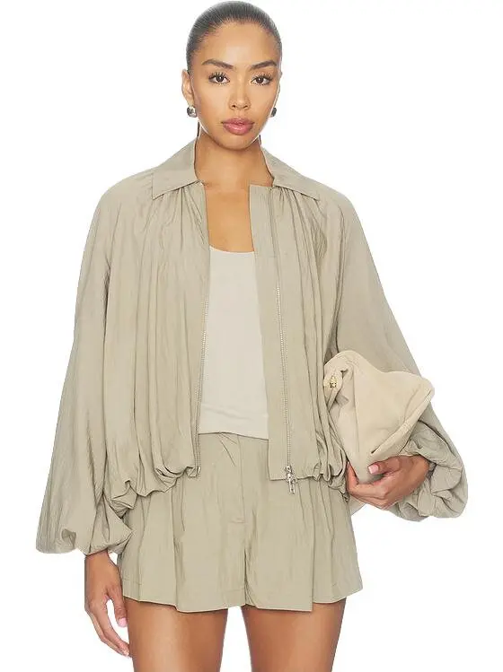 LOVERS AND FRIENDS Matilda Jacket With Bubble Hem - Grey