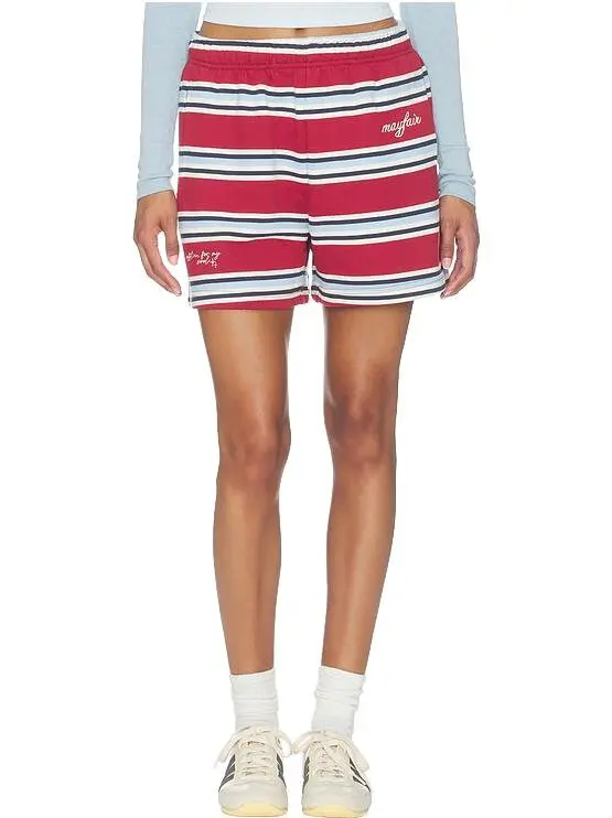 THE MAYFAIR GROUP Striped Shorts - Red