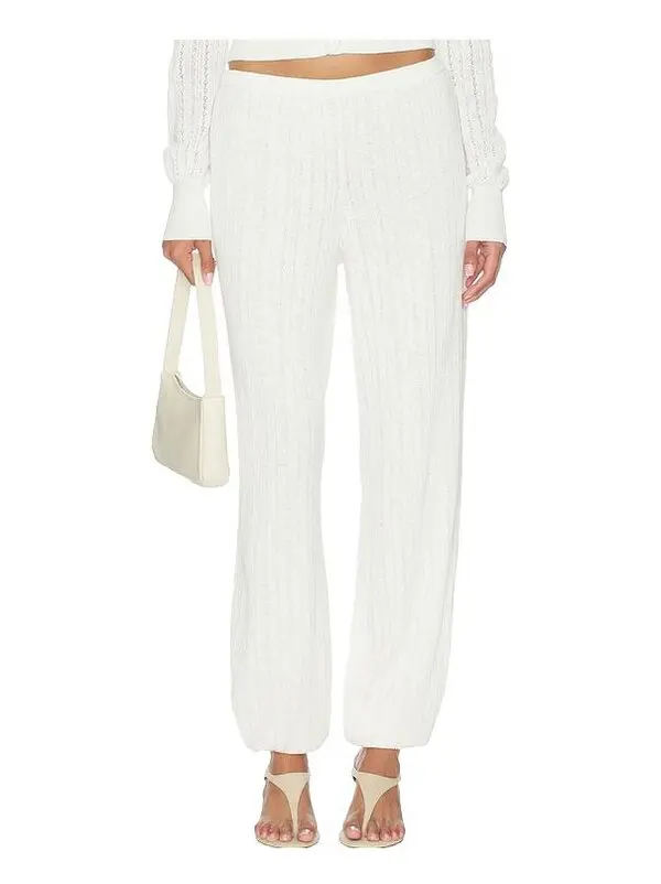 AYA MUSE Unae Knit Trousers - White