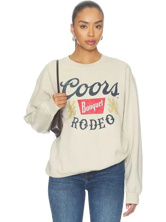 Junk Food Coors Banquet Rodeo Fleecy Knit - Tan