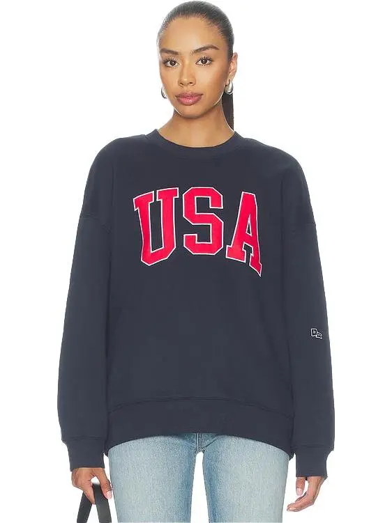 HYPE AND VICE Offside Crewneck Sweatshirt In . Also - Navy