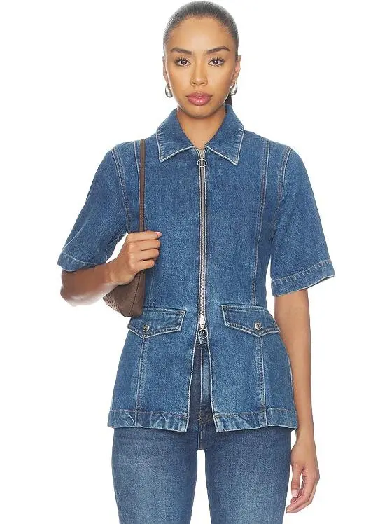 Veronica Beard Denim Jacket - Blue